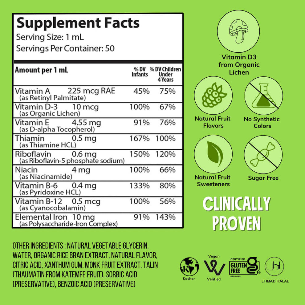 NovaFerrum Delish – Vegan Multivitamin with Iron for Toddler