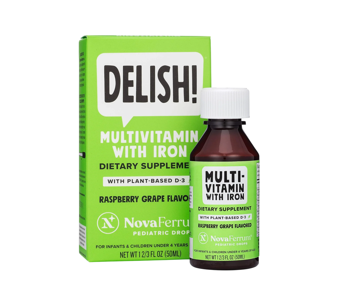 NovaFerrum Delish – Vegan Multivitamin with Iron for Toddler