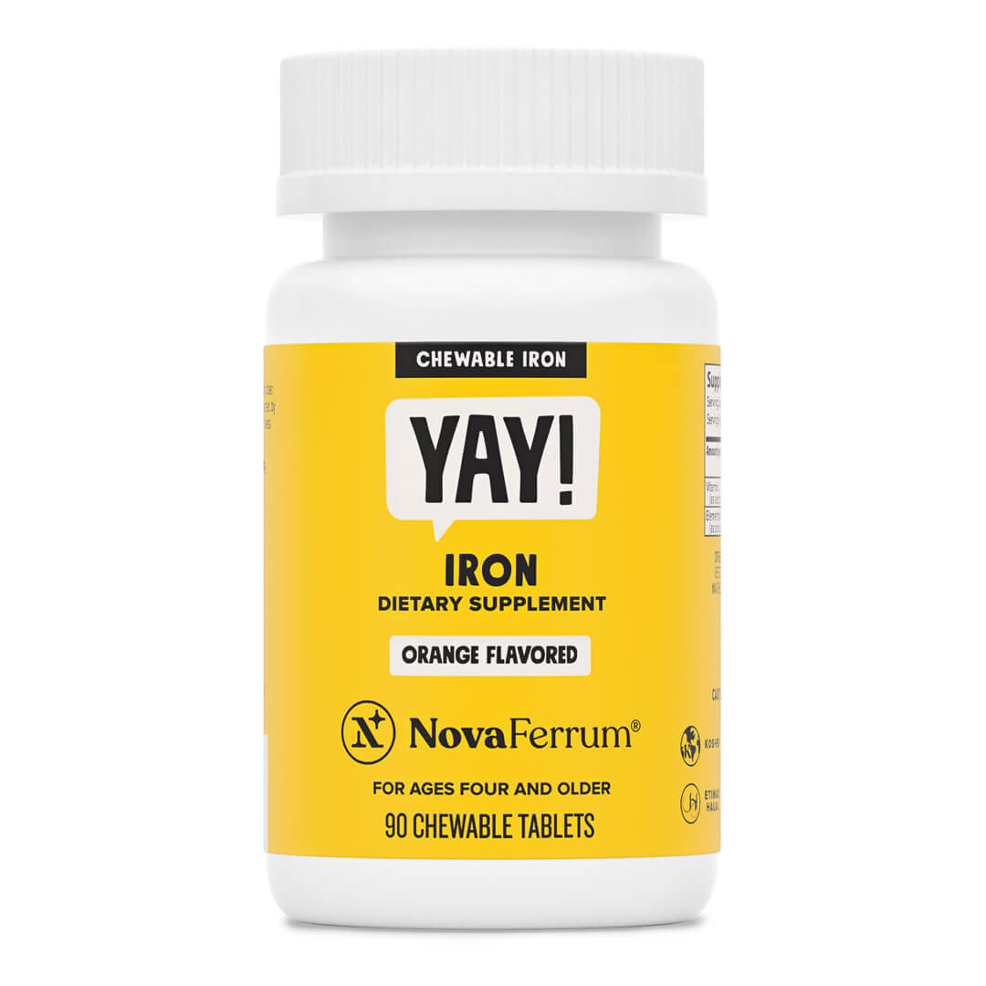 NovaFerrum Yay – 18mg Chewable Iron Supplement for Kids