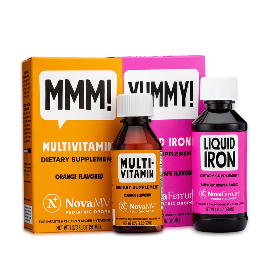 NovaFerrum YUMMY 4oz & MMM Bundles | Iron & Multivitamin Nutrition for Kids