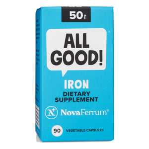 All Good 50MG Iron Capsule Supplements for Adults — NovaFerrum
